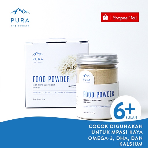 Pura WHITEBAIT POWDER Anchovy Rice POWDER Seasoning Broth | Shopee ...