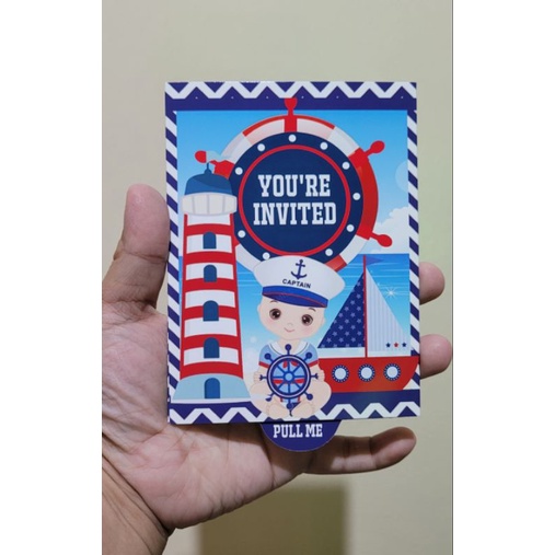 NAUTICAL PULLME INVITATION 10pcs | Shopee Philippines