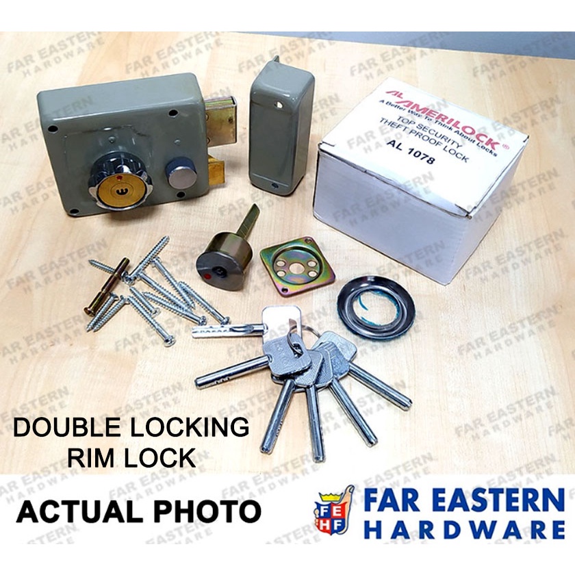 AMERILOCK Double Locking Rim Door Lock Night Latch | Shopee Philippines