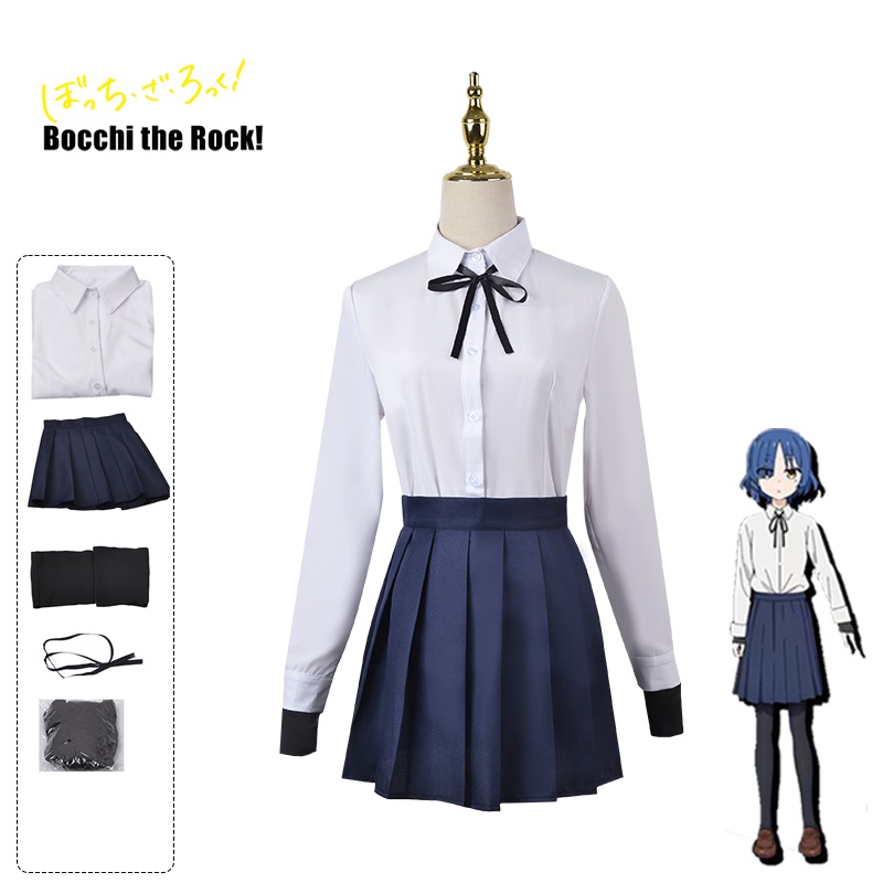 Bocchi the Rock cos Gotou Hitori Kita Ikuyo Shirt Skirt School Sailor ...