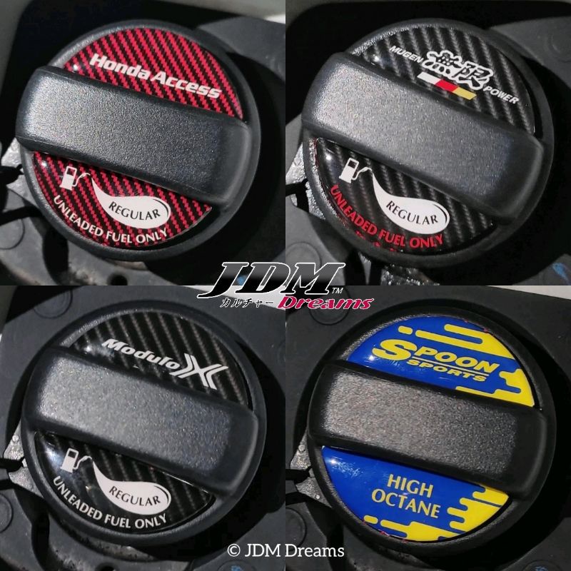 JDM Fuel Cap Deco Sticker for Honda Jazz Fit City Grace Hatchback HRV ...