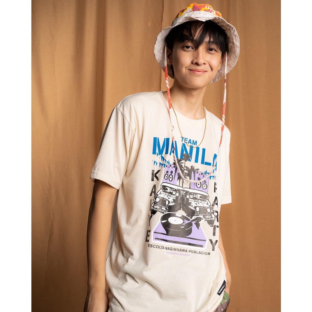 TEAM MANILA BLOCK PARTY TSHIRT CREAM | Shopee Philippines