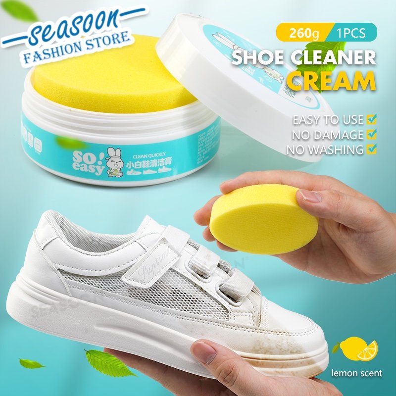 260g White Shoe Cleaning Cream Shoe Cleaner Household Shoes Cleaner ...