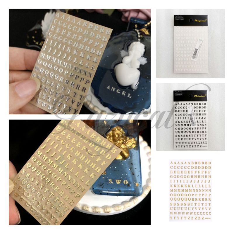 Alphabet Decorative PVC Sticker for Nail or Resin | Shopee Philippines