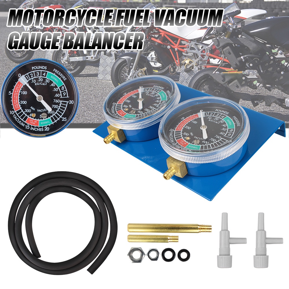 Cylinder Carburetor Synchronizer Tool W/Hose Set Vacuum Balancer Gauge ...