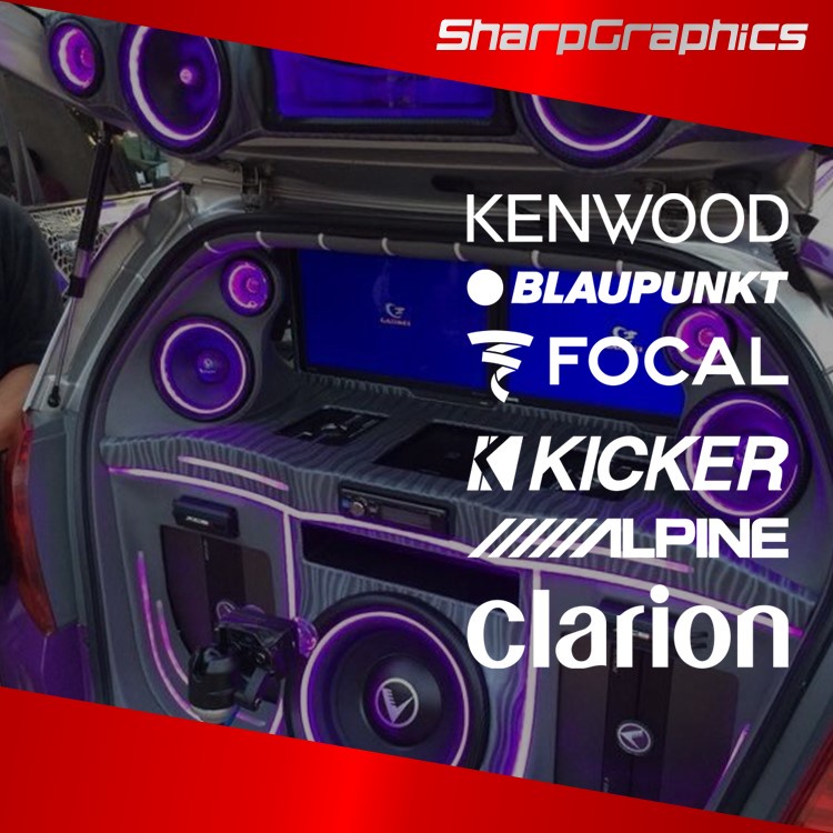 Car Kenwood Focal Kicker Alpine Blaupunkt Clarion Audio system Set up ...