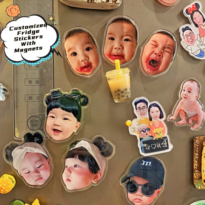 Customized Ref Magnet Souvenir Acrylic Personalized Photo Shaped ...