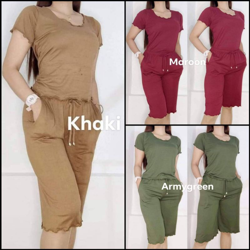 TERNO TOKONG BLOUSE - Half Squarepants Lettuce, 2 side pockets, up to XL | Shopee Philippines