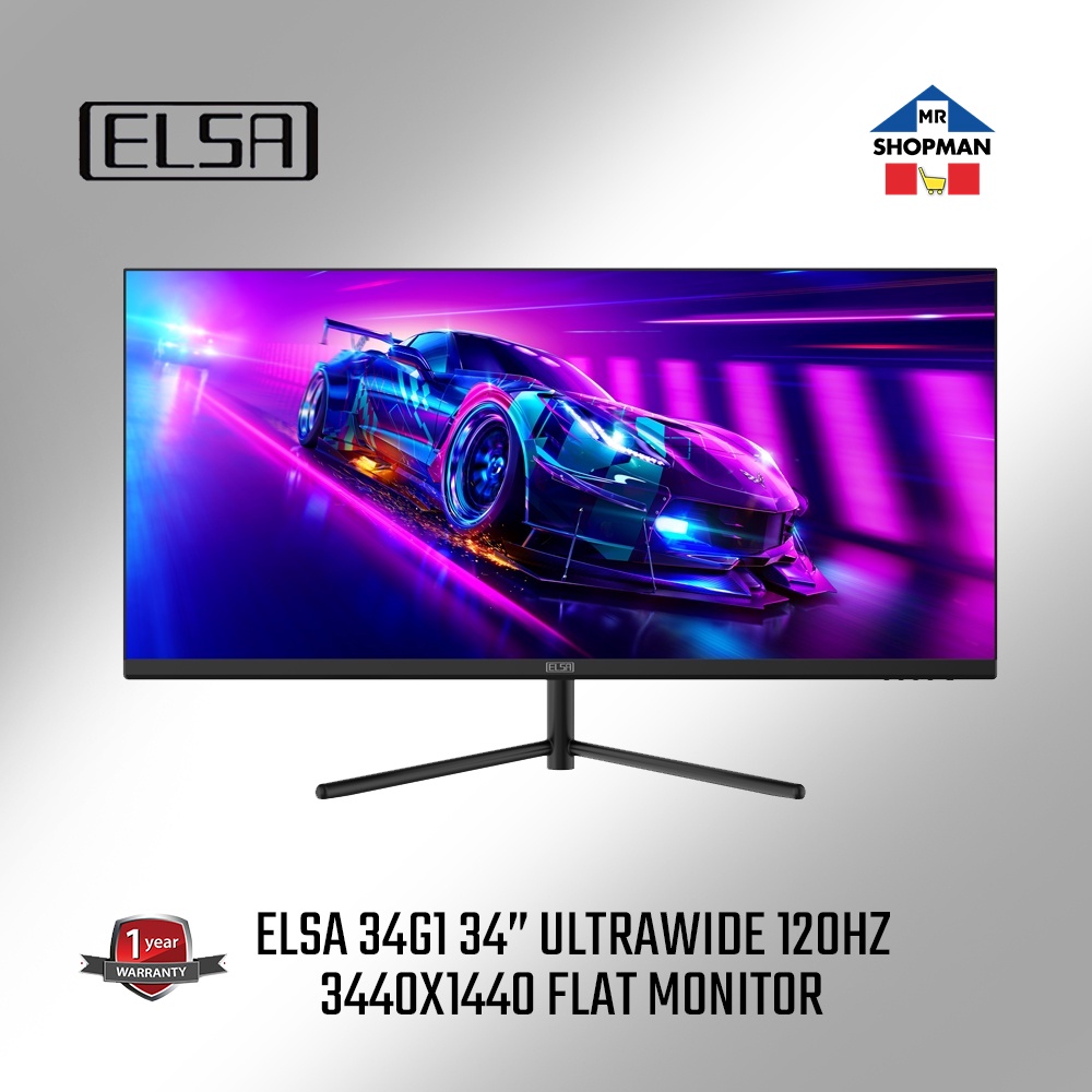 ELSA 30G1 P 30" 100hz 1080p / 34G1 34" 120hz 1440p UltraWide Gaming ...