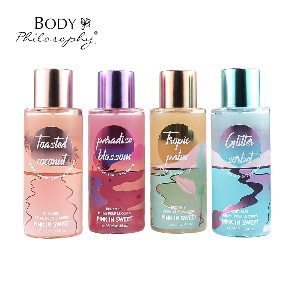 Body Philosophy Glitter Sorbet | Paradise Blossom | Toasted Coconut ...