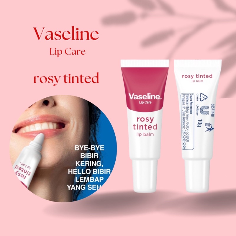 Vaseline Lip Care Rosy Tinted/Lip Balm Brightening Lips 10gr | Shopee Philippines
