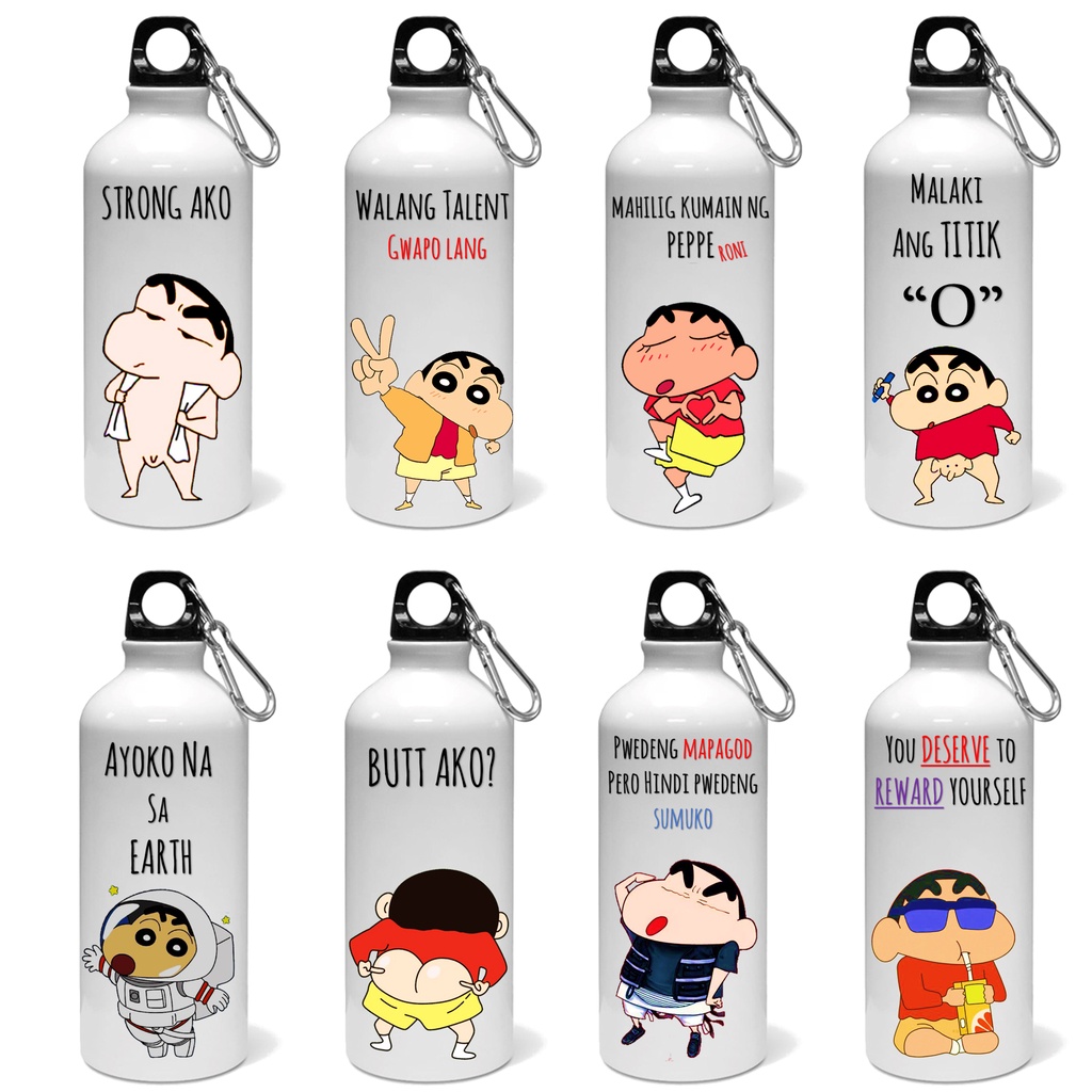 Shin Chan Sports Jug Tumbler Can BTS | Yung kape matapang, yung umiinom ...