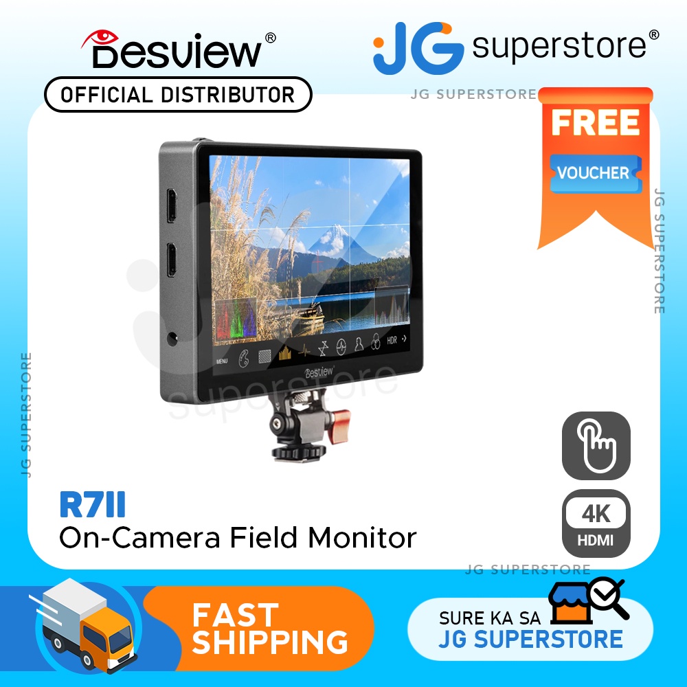 Desview / Bestview R72 R7II 7" On Camera Touch-Screen Monitor - 4K HDMI ...
