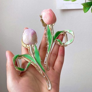 Gentle Tulip Hair Clip Metal Hair Claw Hair Pin for Women Girls ...