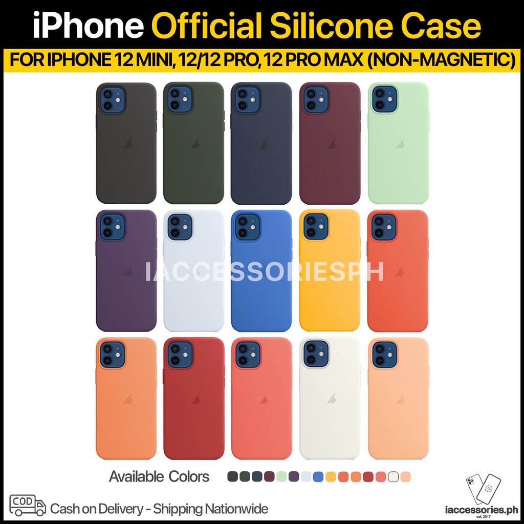 Official Silicone Case for iPhone 12 Mini, 12 12 Pro, 12 Pro Max Non ...