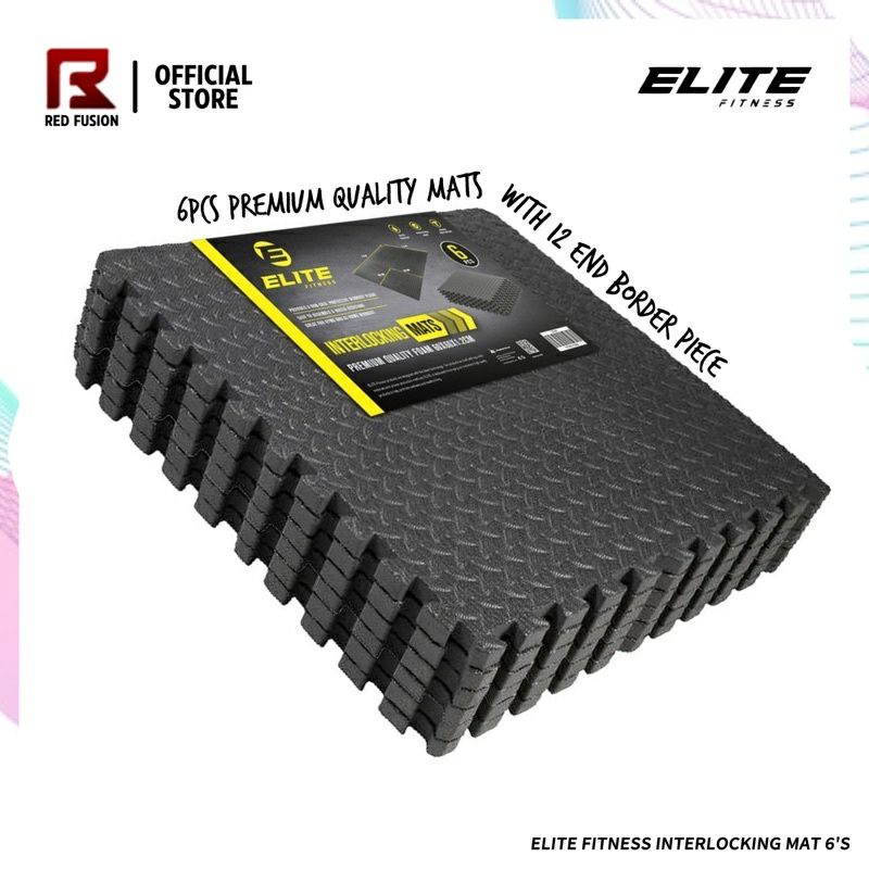Elite Fitness Interlock Mats 6's (set of 6) | Shopee Philippines