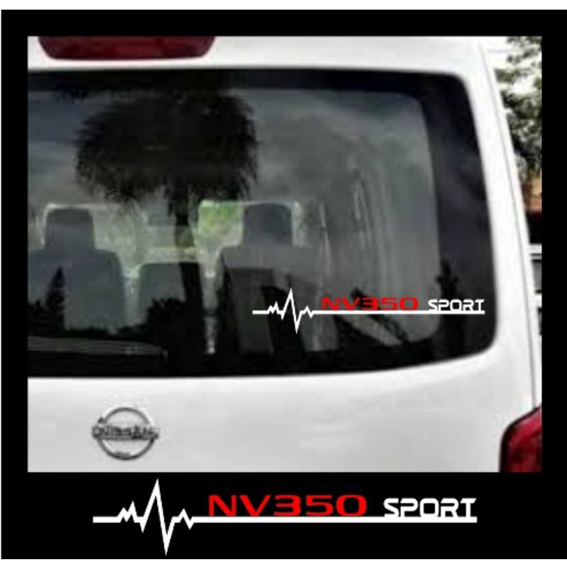 Nissan NV350 Sport Sticker Design for Rear Windshield | Shopee Philippines