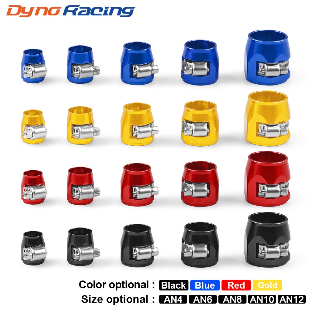 1lot=2pcs Hose Clamp AN12 AN10 AN8 AN6 AN4 Fuel Pipe Clip Oil Water ...