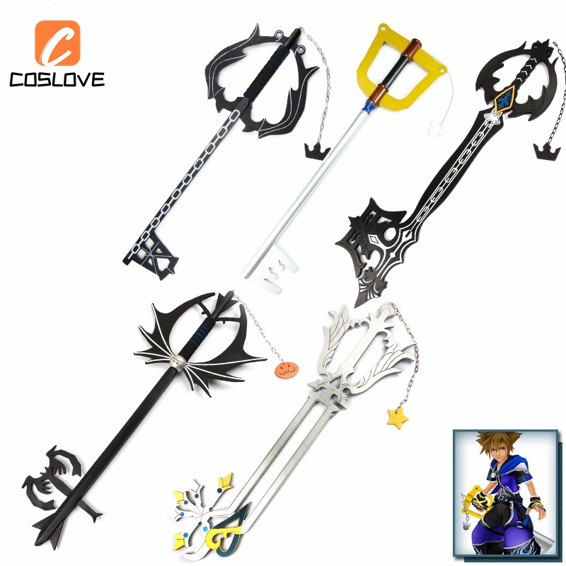 Game Kingdom Hearts Cosplay Key Sora Keyblade Weapon Prop Wooden Key ...