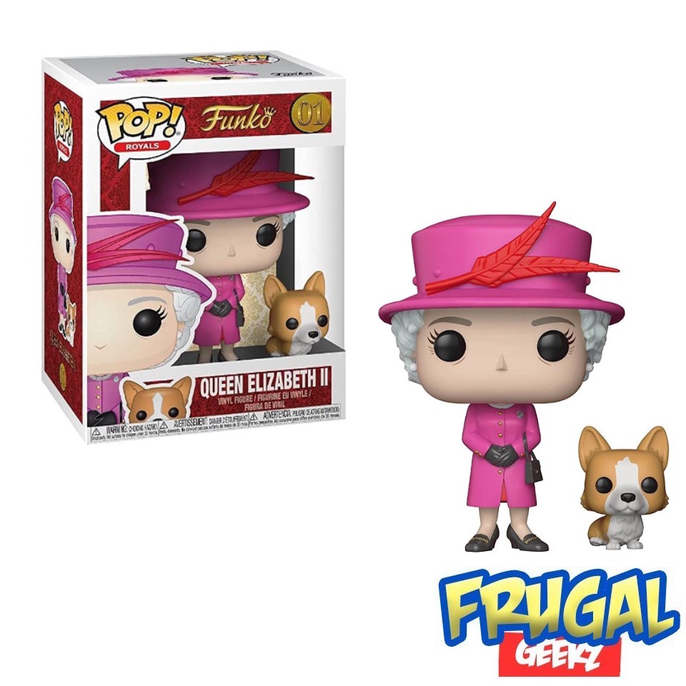 Funko Pop! Royals - Queen Elizabeth II with Corgi vinyl figure ...