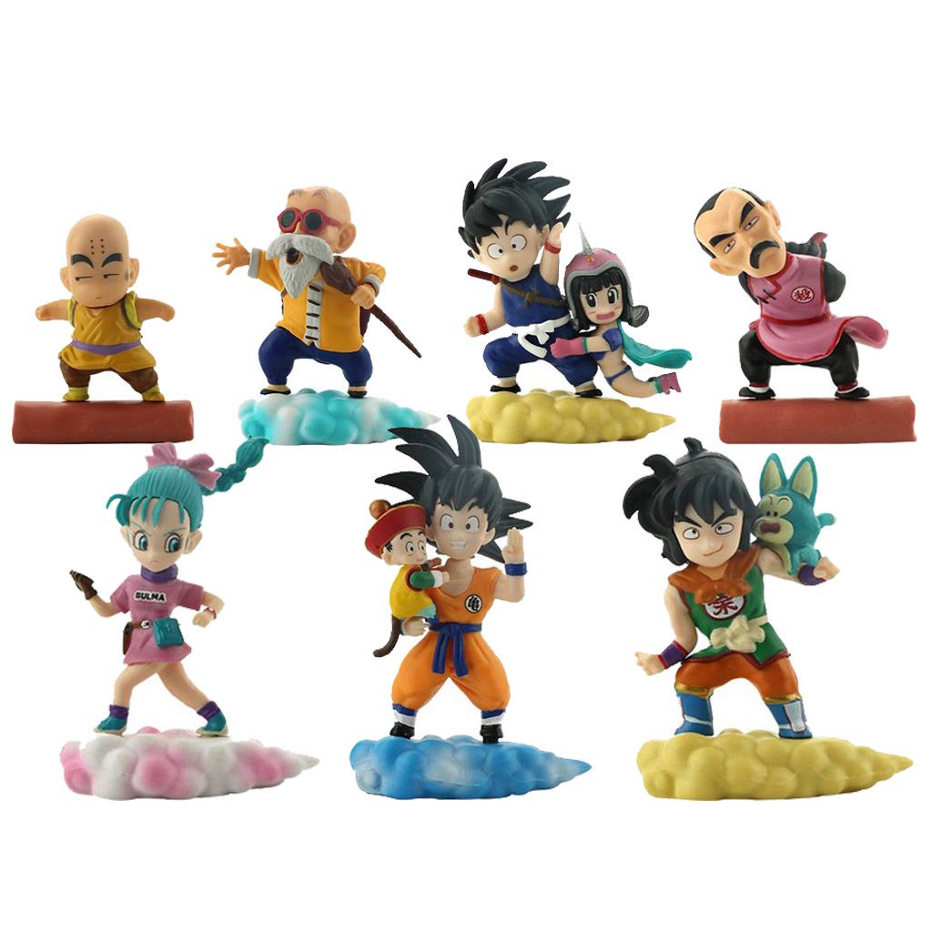 Dragon Ball Z DBZ Goku Gohan Chibi Krillin Master Roshi With Flying ...