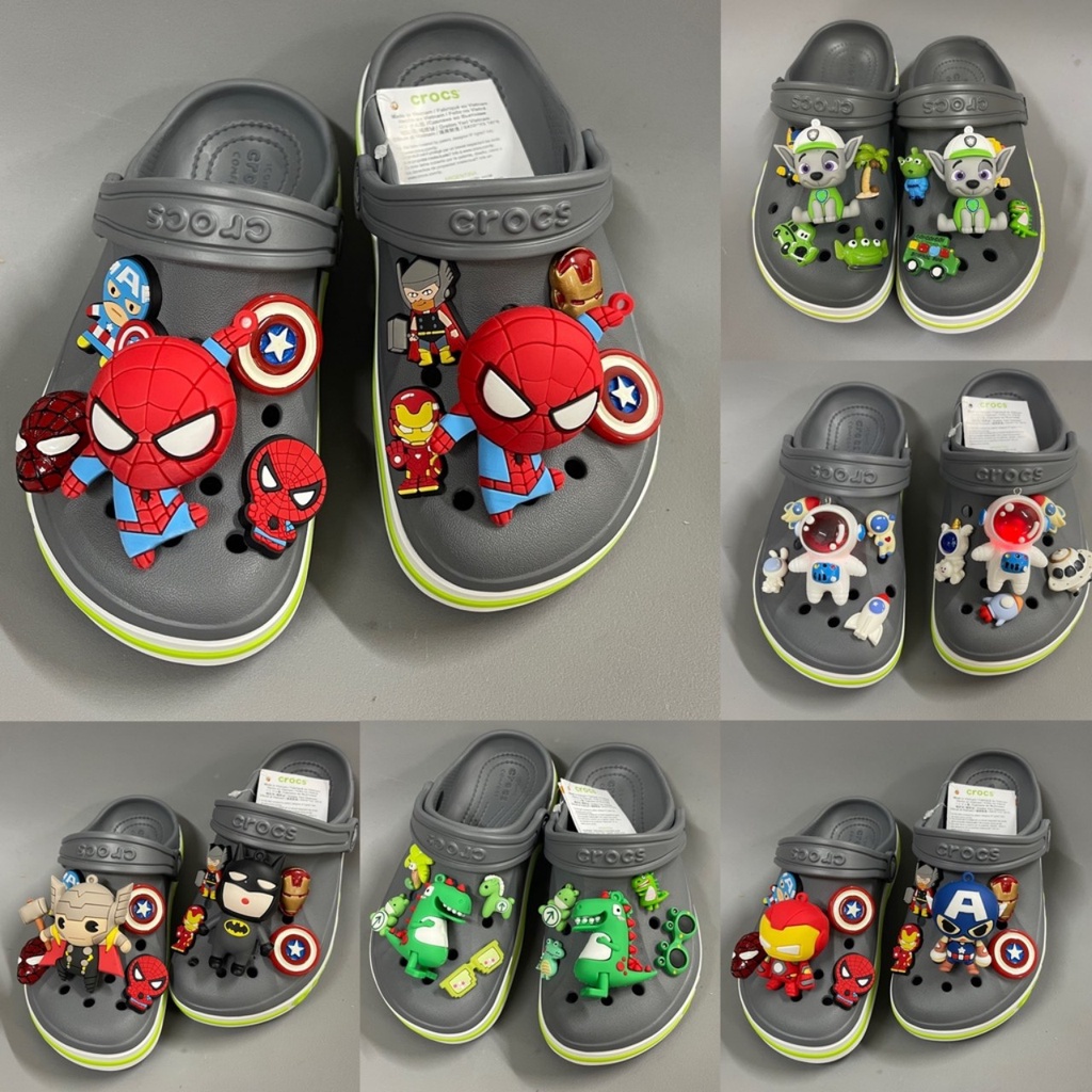 Crocs baya Combo for boys and girls in gray color, men's clog kid shoes ...