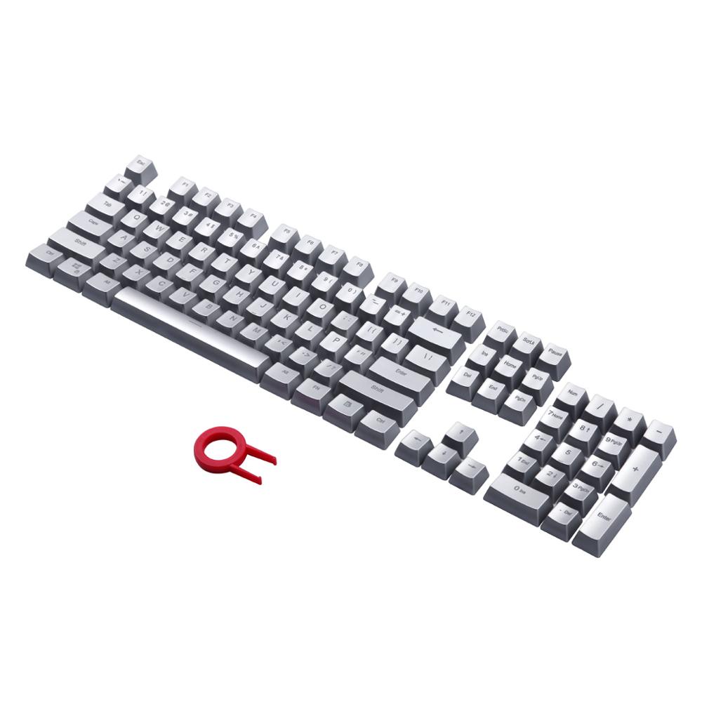 Keycaps for Cherry MX Outemu Backlit Mechanical Keyboard , Silver Tone ...