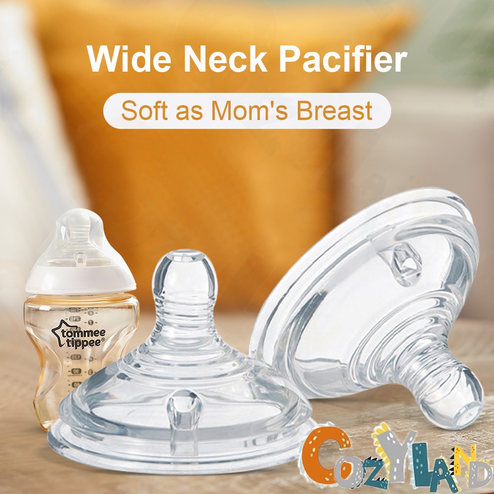 【COD】Cozyland Silicone wide neck nipple BPA free pacifier for baby ...