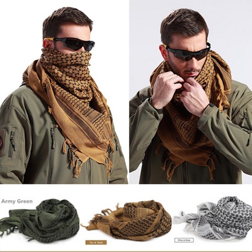 ☆BIG☆Unisex Lightweight Plaid Tassel Arab Desert Shemagh KeffIyeh Scarf ...