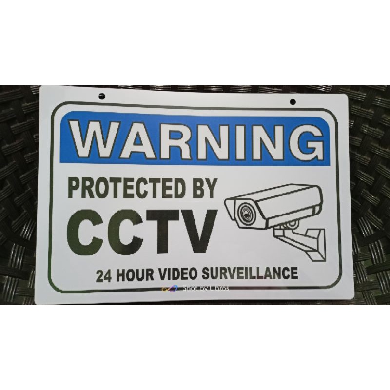 Protected by CCTV Signage A4 Size PVC (Hard Plastic) | Shopee Philippines