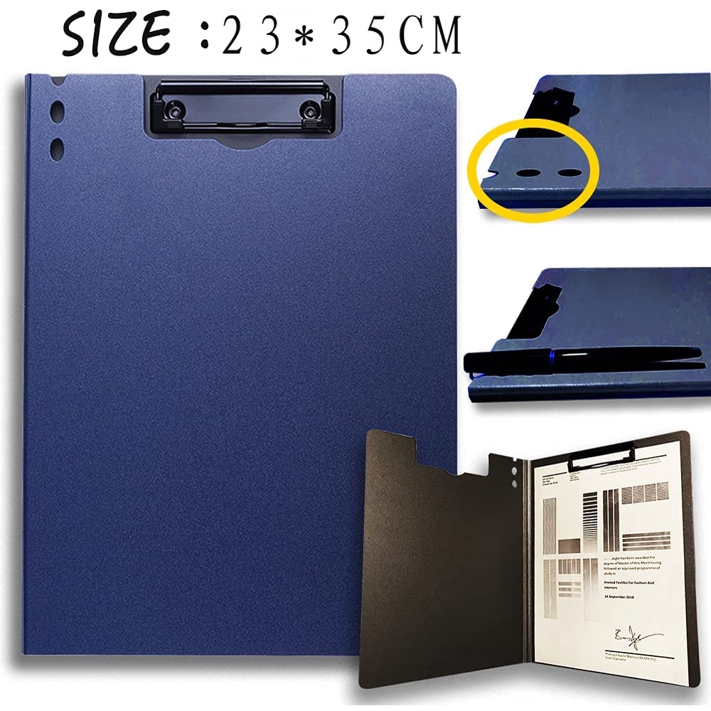Clipboard Long With Cover Clip Board Document File Folder for School ...