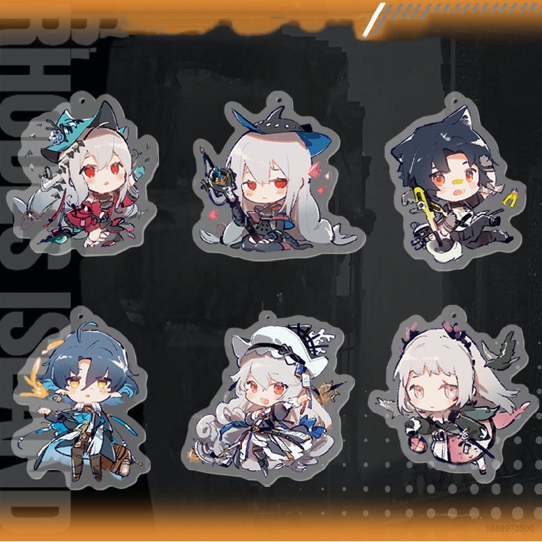 NS3 Game Arknights Keychain Anime Keyring Acrylic Cute Bag Pendant ...