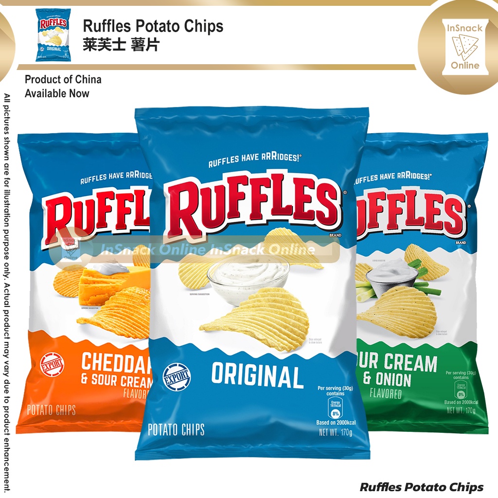 Ruffles Potato Chips 170g Ruffles Potato Chips/Potato Chips Yogurt ...