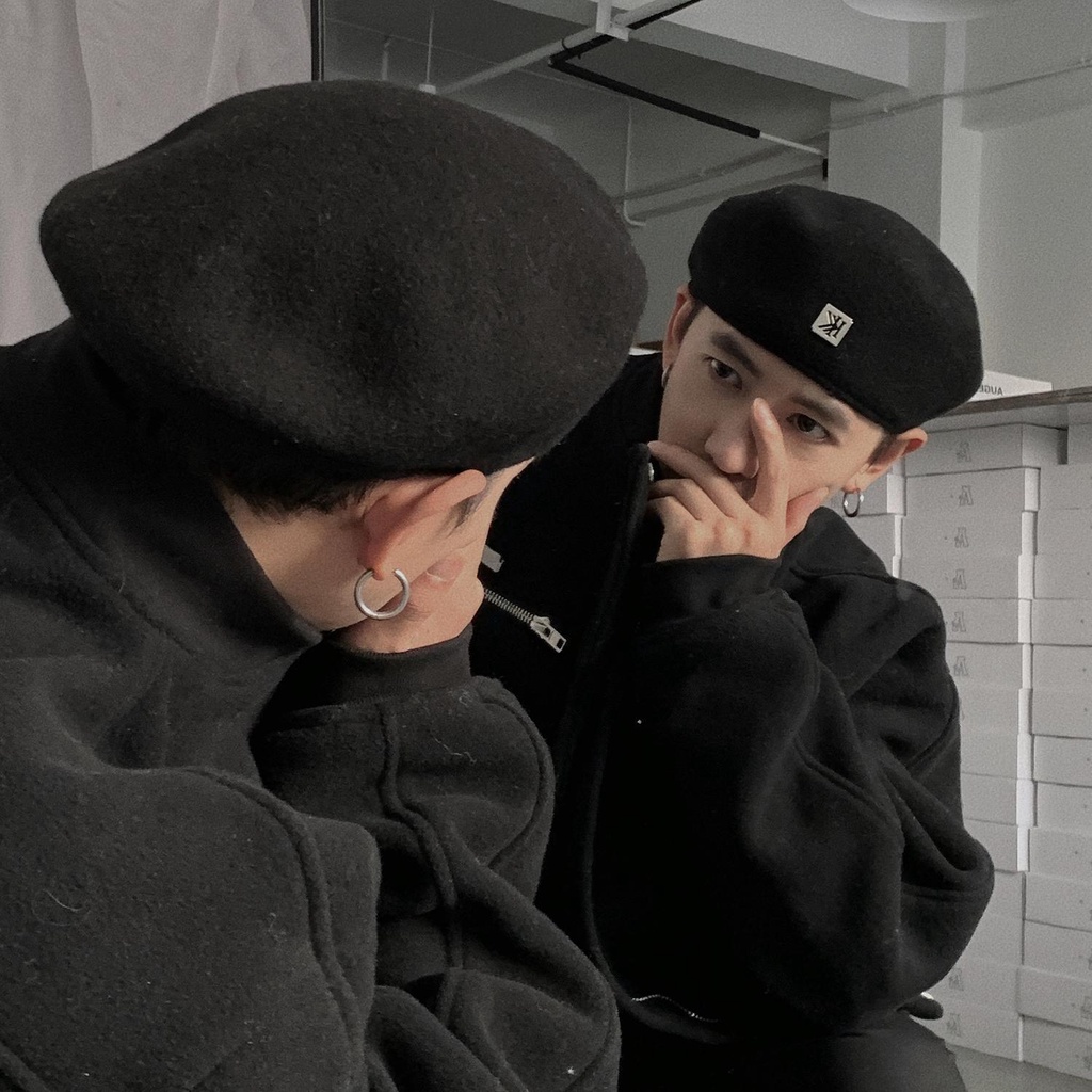 Street Wear New Style Hat Men Reverse Beret Autumn Winter Woolen Women ...