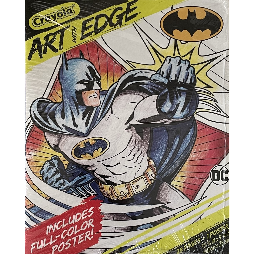 Crayola Batman/Spiderman/Star Wars Art with Edge Coloring Book | Shopee ...