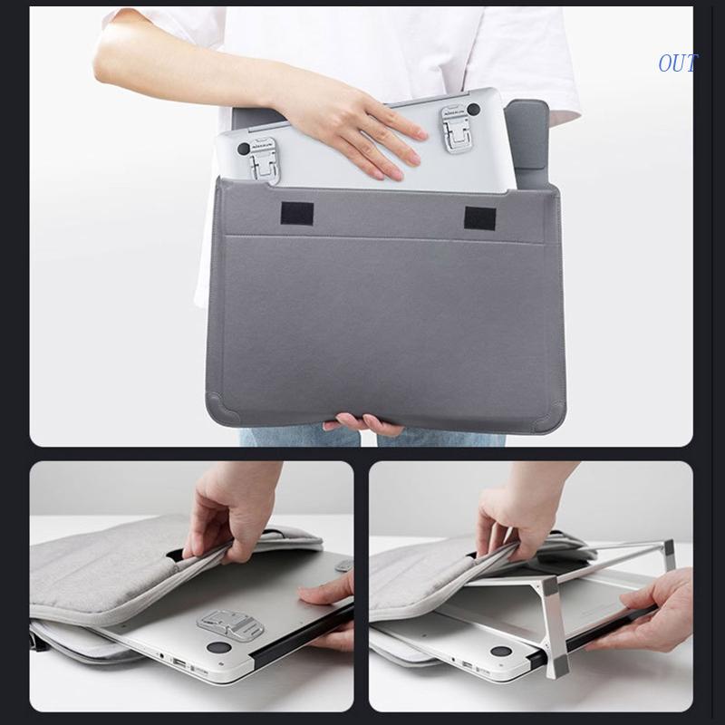 Self-Adhesive Laptop Stand Invisible Computer Foldable Desk Bracket for ...