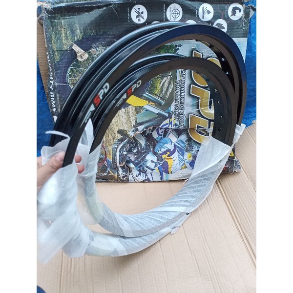 Rim 1.60-19, 1.85-16 , 2.15-16 (SPD, Rims) 36 holes 1set or 1pc Black ...