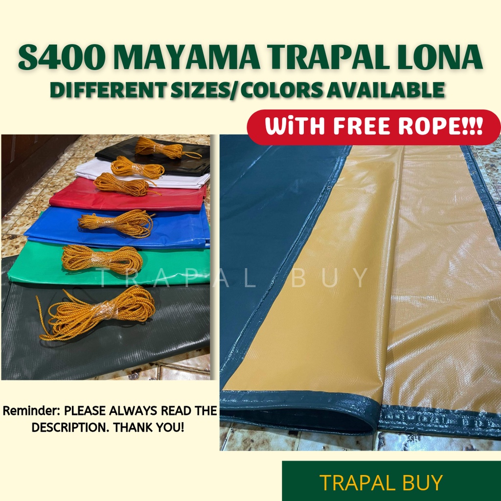 20ft x 40ft MAYAMA TOLDA LONA TARPAULIN TRAPAL COVER WITH INNER FIBER ...