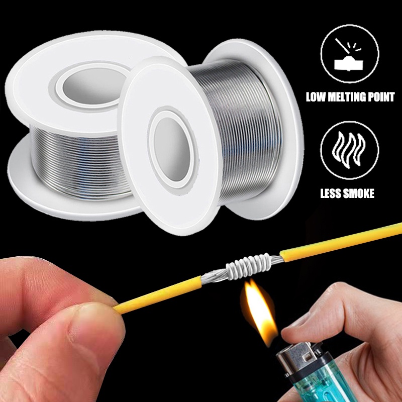 Electric Soldering Iron Lighter Solder Wire High-Purity 0.8mm Low-Temperature Circuit Board ...