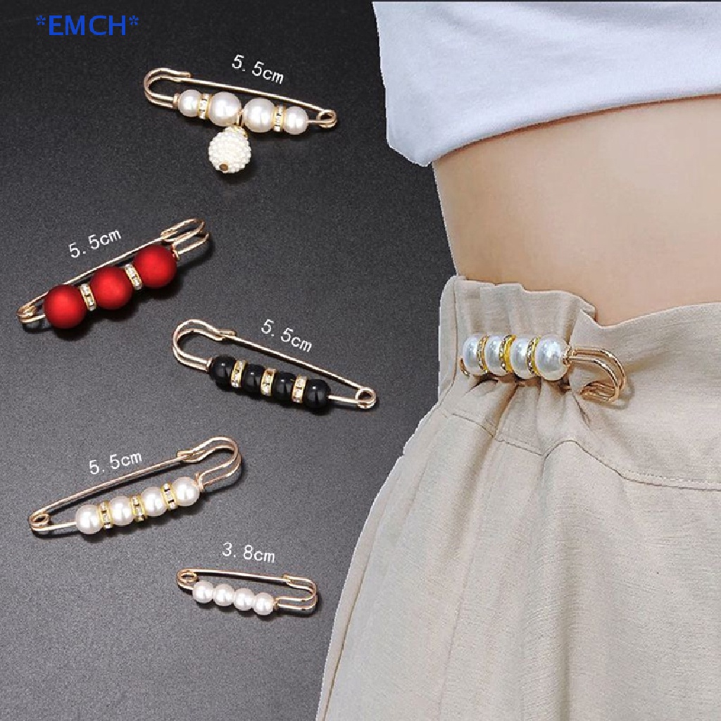 EMCH> 3 Pcs Women's Clothing Brooch Set Pearl Rhinestone Brooches for ...