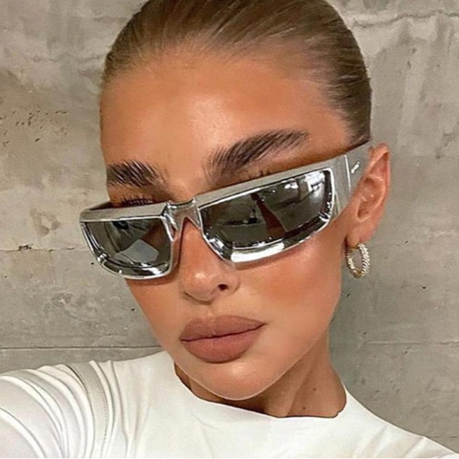 Y2k Cycling Sports Steampunk Sunglasses Women Punk Goggle Brand