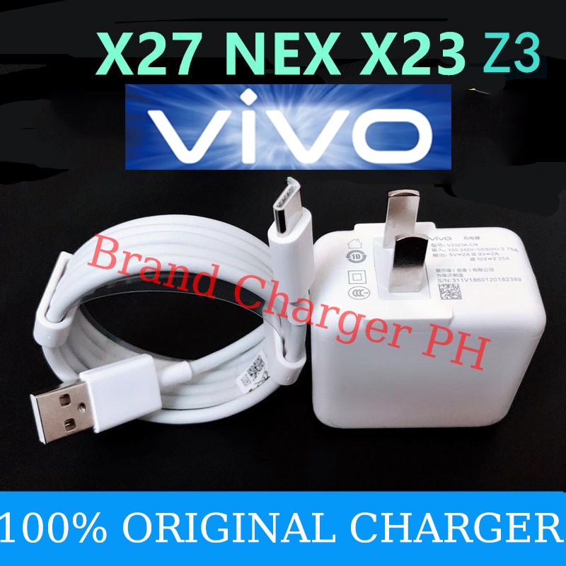 100% Original Fast Charger Vivo Charger 5A Micro Usb/Type-C Data Line ...