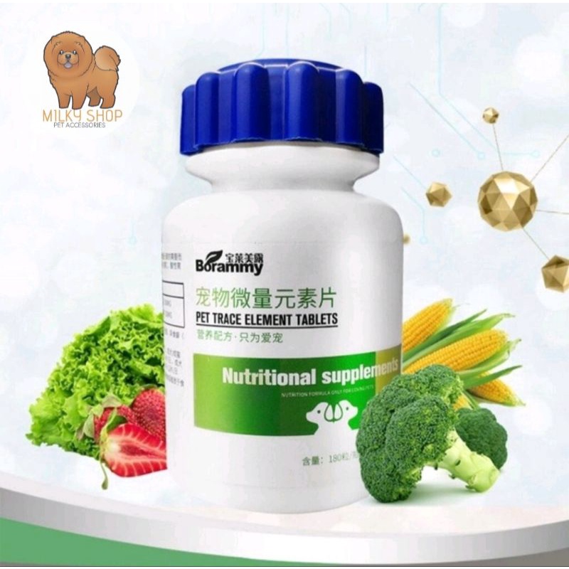 Pet trace element tablets nutritional supplement 180 tabs | Shopee Philippines