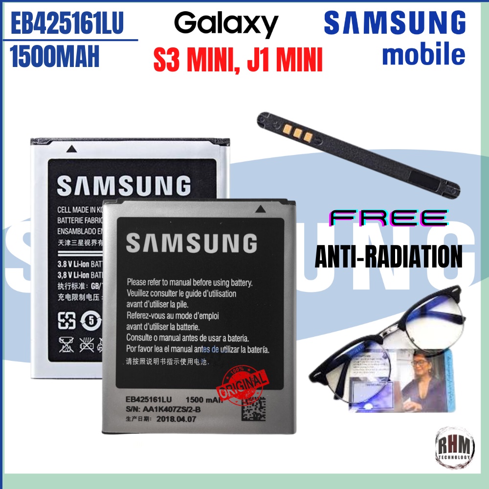 Samsung Galaxy S3 Mini, J1 MINI PRIME Battery, Model: EB425161LU Li-ion ...