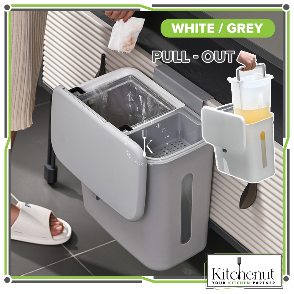 Kitchenut 12L Segregate Garbage Bin Tong Sisa Dapur 厨余垃圾桶 Tong Sampah ...