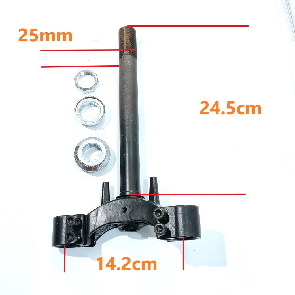 ebike Tpost for telescopic, front fork replacement tpost with headset ...