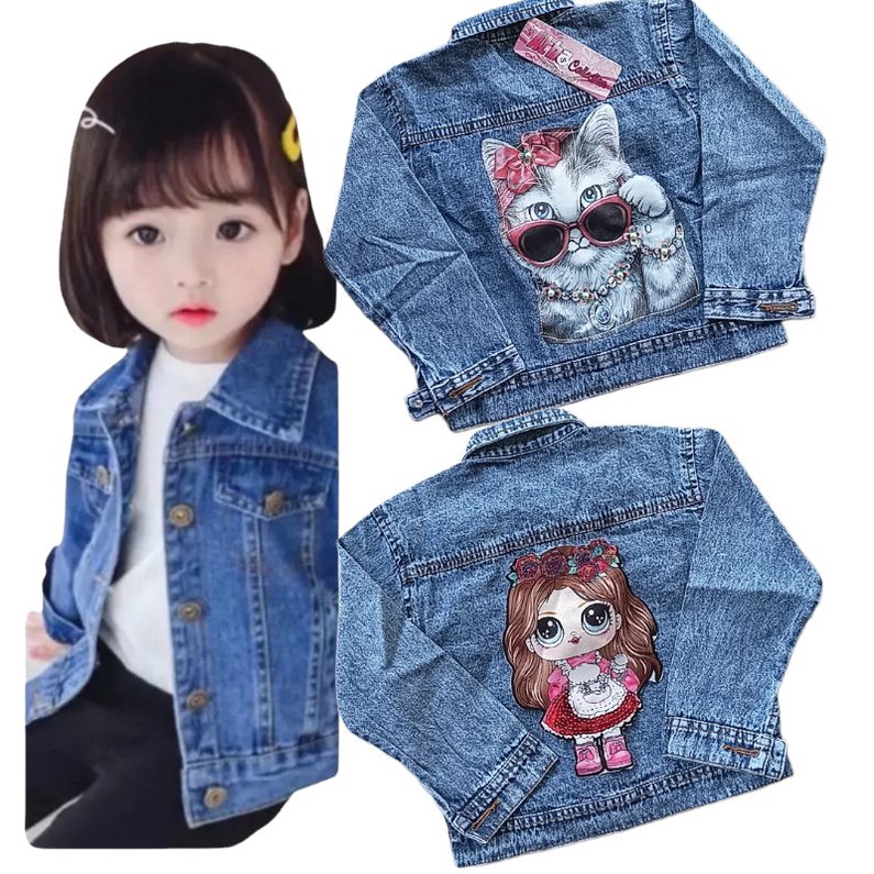 Cat And LOL Character Children's Jacket Ages 1-10 Years | Shopee ...