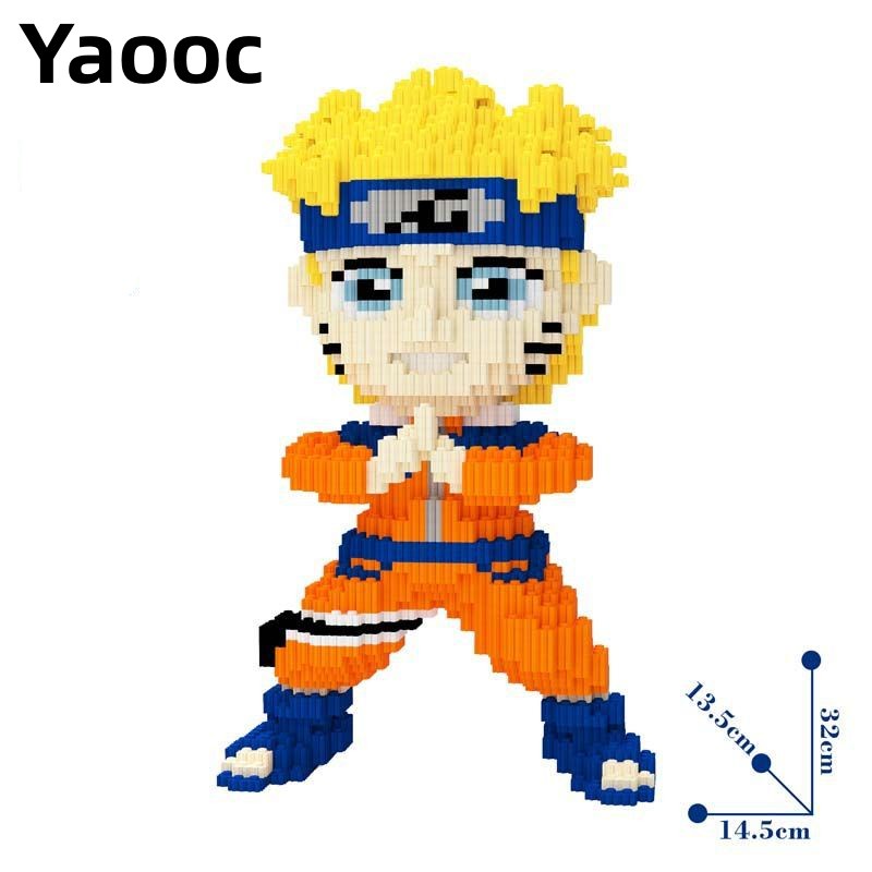 Yaooc Microblock Naruto Uzumaki & Kakashi Hatake Giant Nanoblock (36 ...