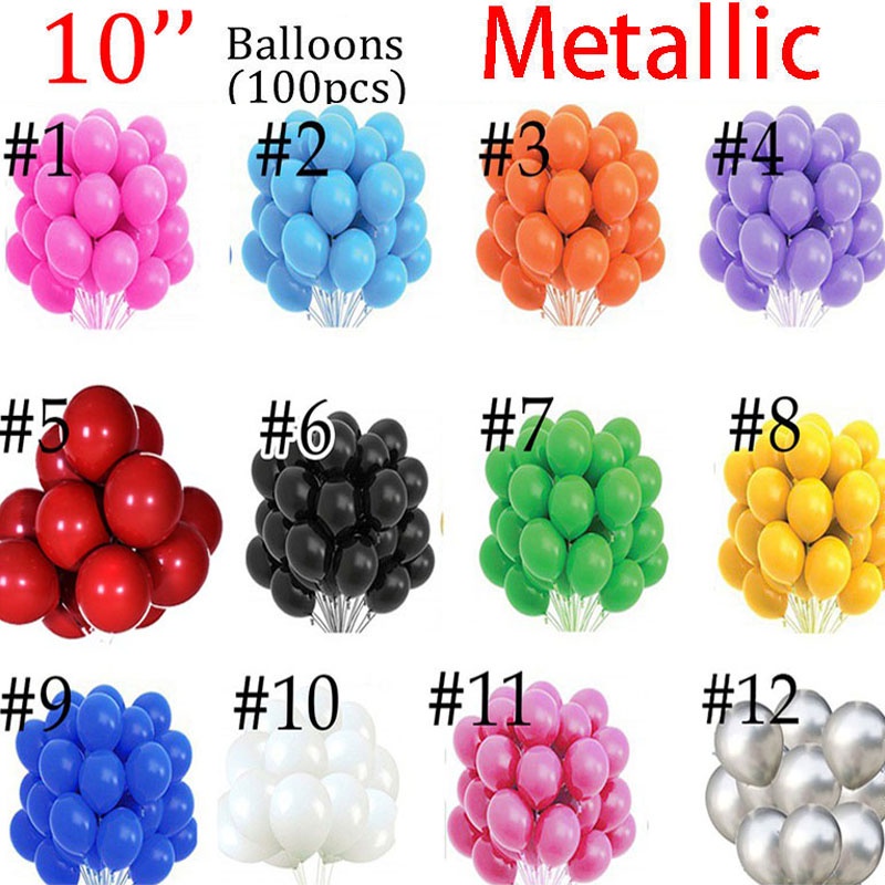100pcs 10inch Balloon Latex Balloons happy Birthday Party Decorations ...