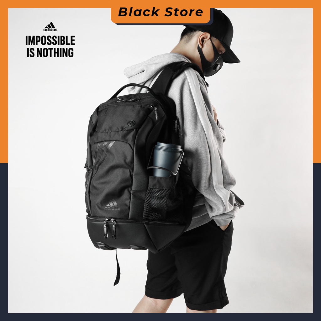Predator sports backpack is black, has a large shockproof laptop ...